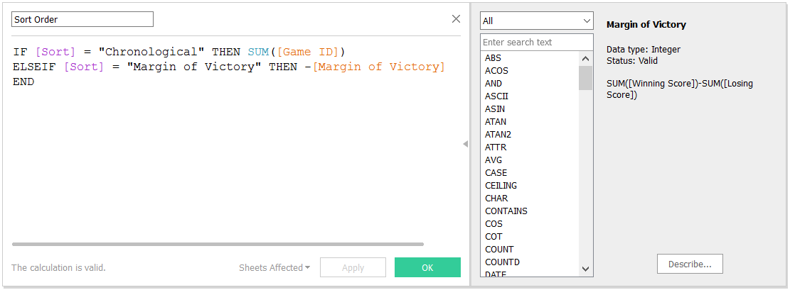 Tablueprint 3: Super Bowl Margins of Victory | Ryan Sleeper