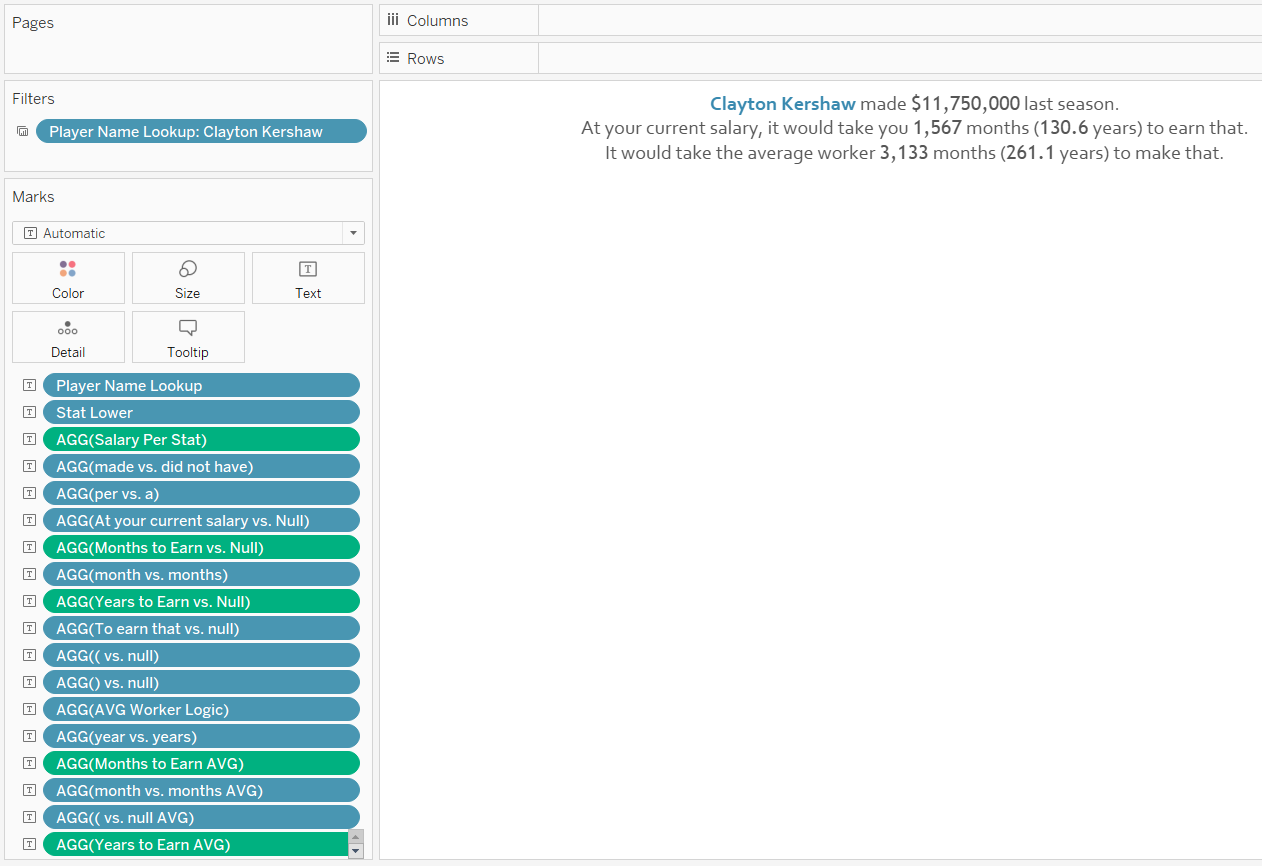 Automatic Insight Sheet in Tableau with Fields on Text Marks Card ...
